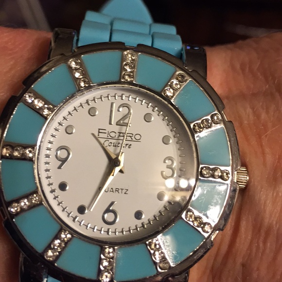 figaro couture | Accessories | Figaro Couture Teal Colored Watch | Poshmark